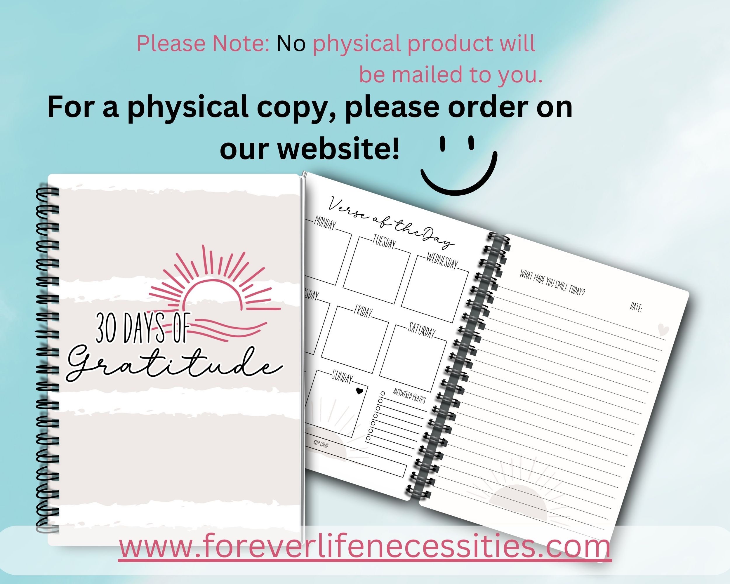 Gratitude Journal, Printable Gratitude Journal, Self Care Journal ...