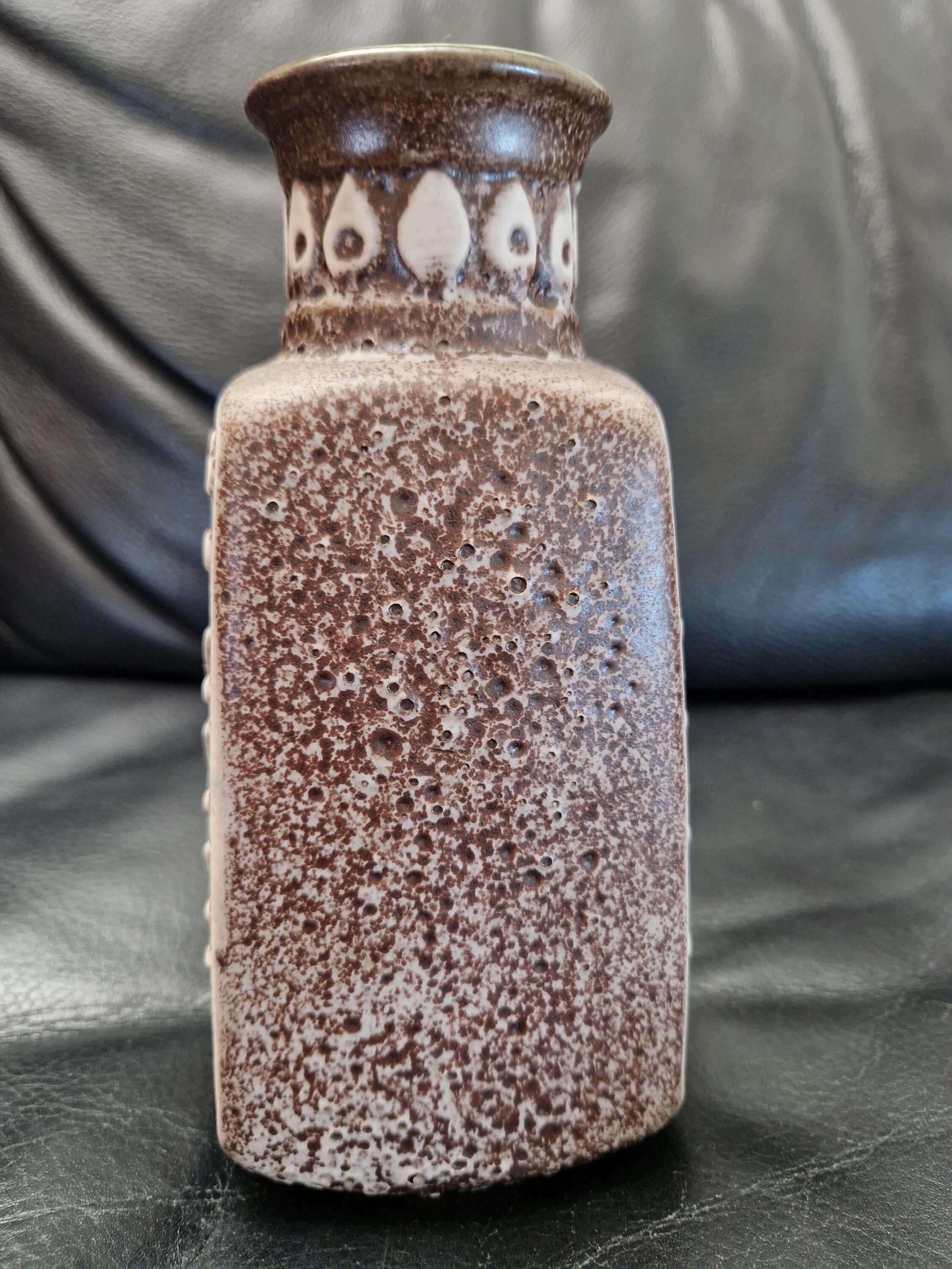 20cm Fat Lava Art Vase Bay-keramik, Model 96 / 20. Inca Style Ceramic ...