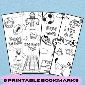 Printable Coloring Bookmarks | 8 Bookmarks | Color Your Own Bookmarks ...
