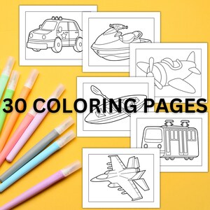 Transportation Coloring Pages Vehicle Coloring Pages Air, Land, Water ...