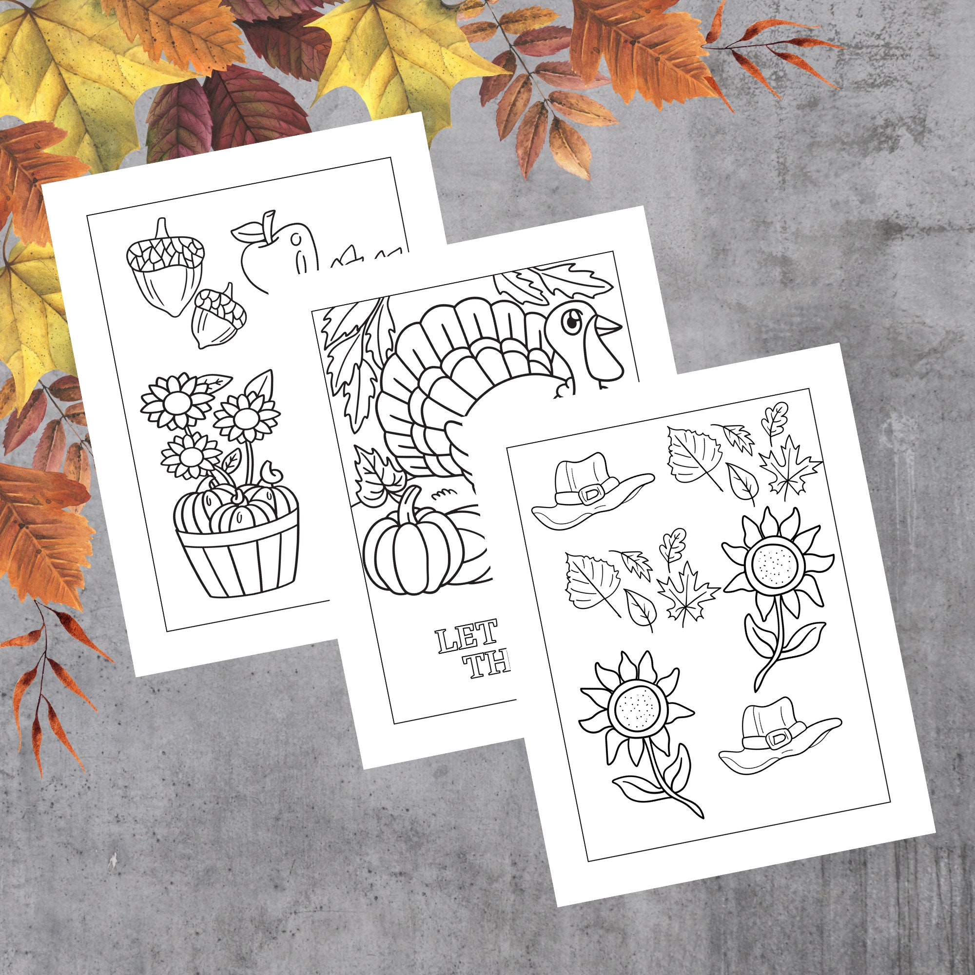 15 Thanksgiving Coloring Pages Printable Fall Thanksgiving Coloring ...