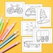 Transportation Coloring Pages Vehicle Coloring Pages Air, Land, Water ...