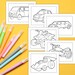 Transportation Coloring Pages | Vehicle Coloring Pages | Air, Land ...