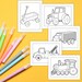 Transportation Coloring Pages Vehicle Coloring Pages Air, Land, Water ...