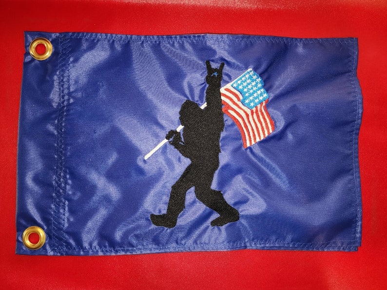 Patriotic Bigfoot Safety Flag for UTV ATV JEEP Recumbent Trike Custom ...