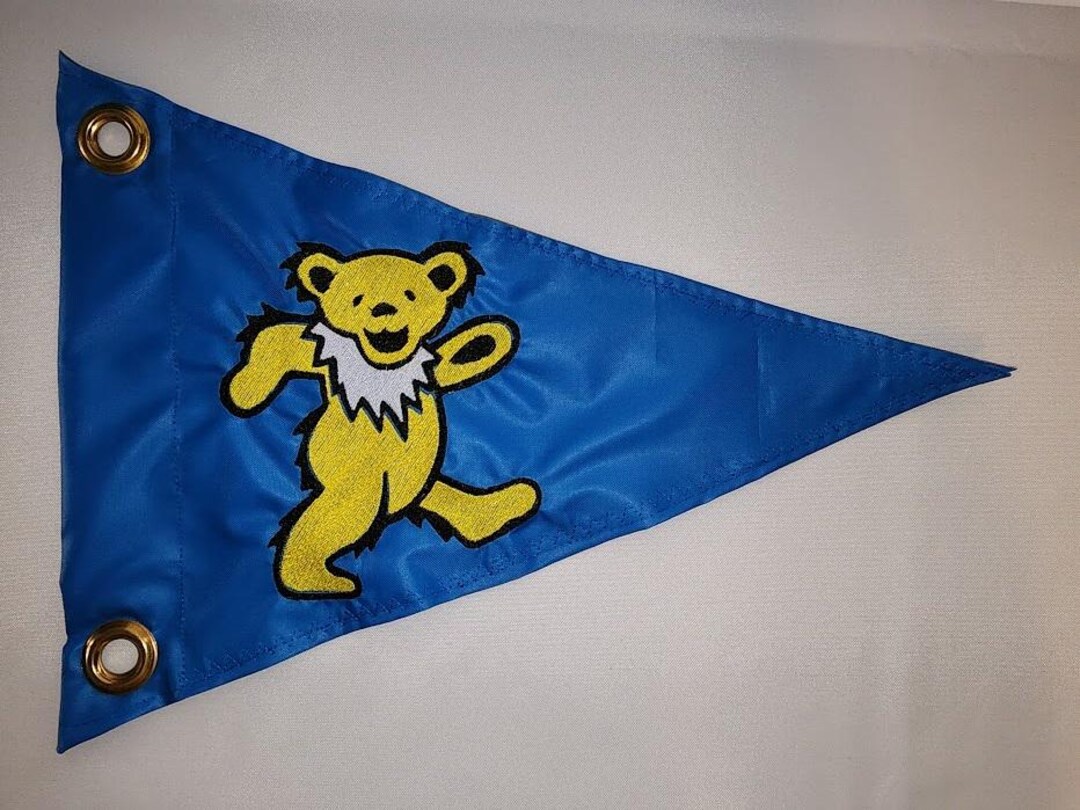 12"x18" Grateful Dead Bear Triangle Safety Flag ATV UTV Side X Side ...