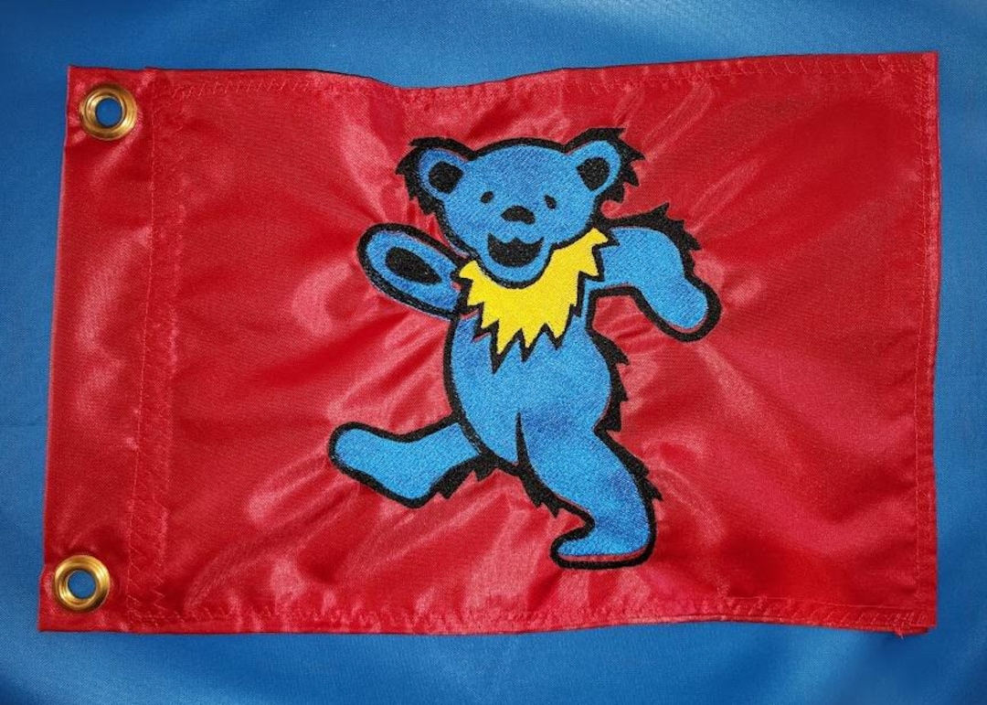 10x15 Grateful Dead Bear Triangle Safety Flag ATV UTV Side X Side ...