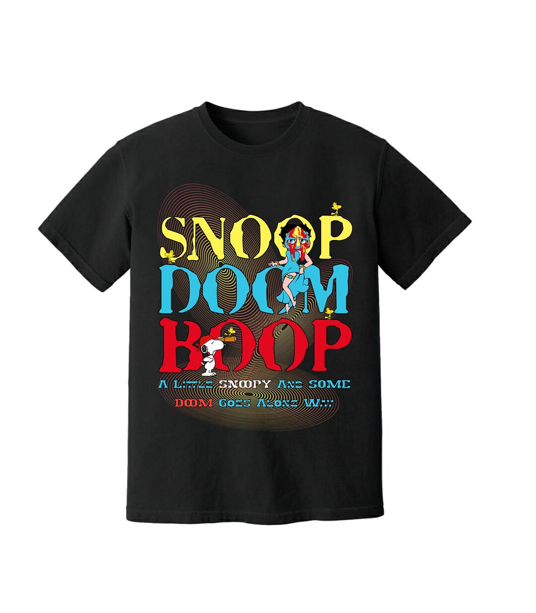 Snoopy MF Doom Betty Boop Graphic Mashup Tee - Etsy