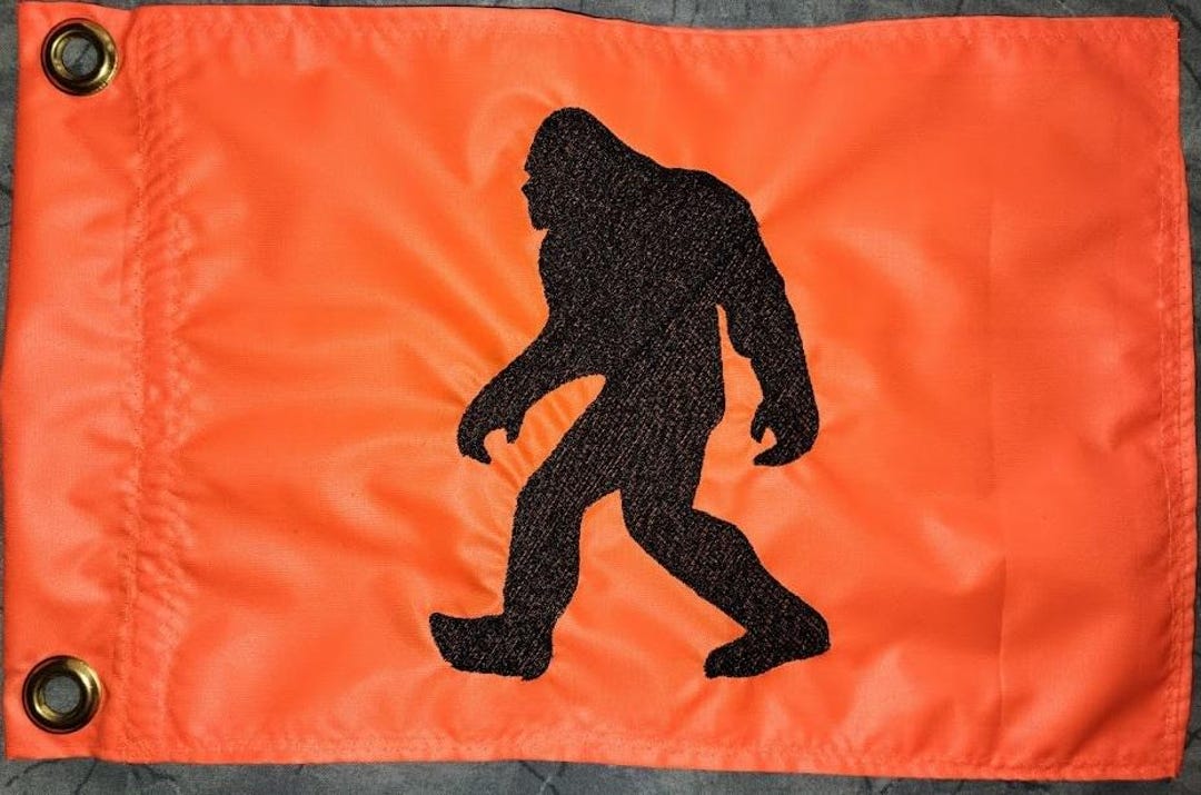 10"x15" Bigfoot Safety Flag for UTV ATV JEEP Recumbent Trike Golf Cart ...