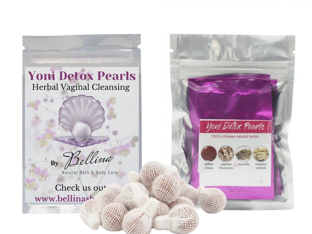 6 Yoni Detox Pearls two Cleanses Holistic Vaginal Detox Pearls to ...