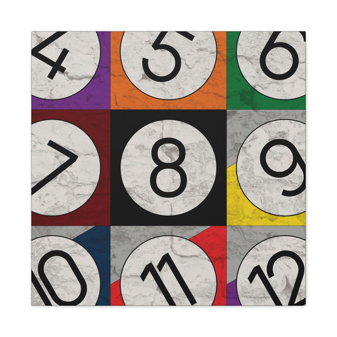 Pocket Billiards Room Décor Pool Balls Wall Art Billiards Sign - Etsy