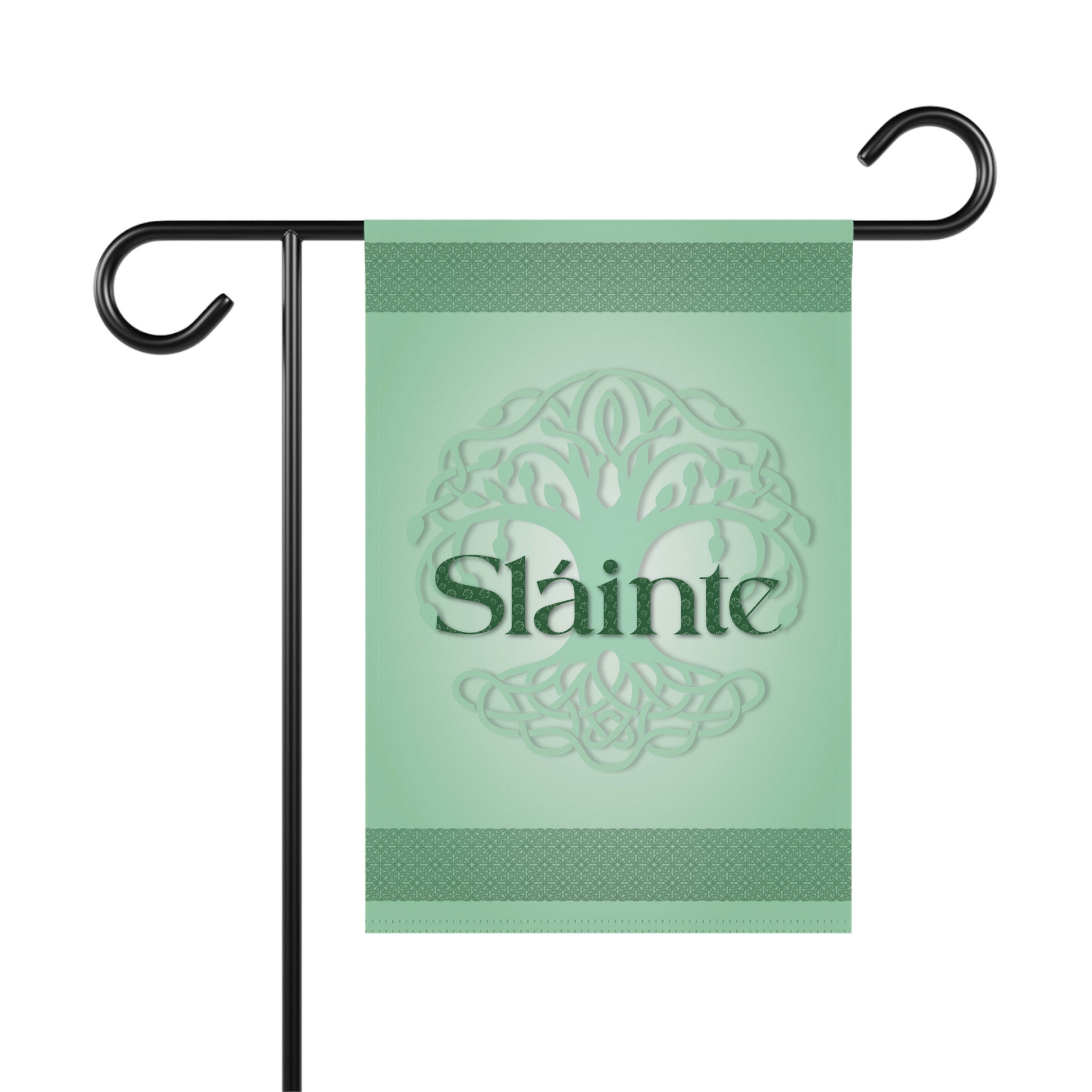 Light Green Sláinte Banner Sláinte Garden Banner Celtic - Etsy