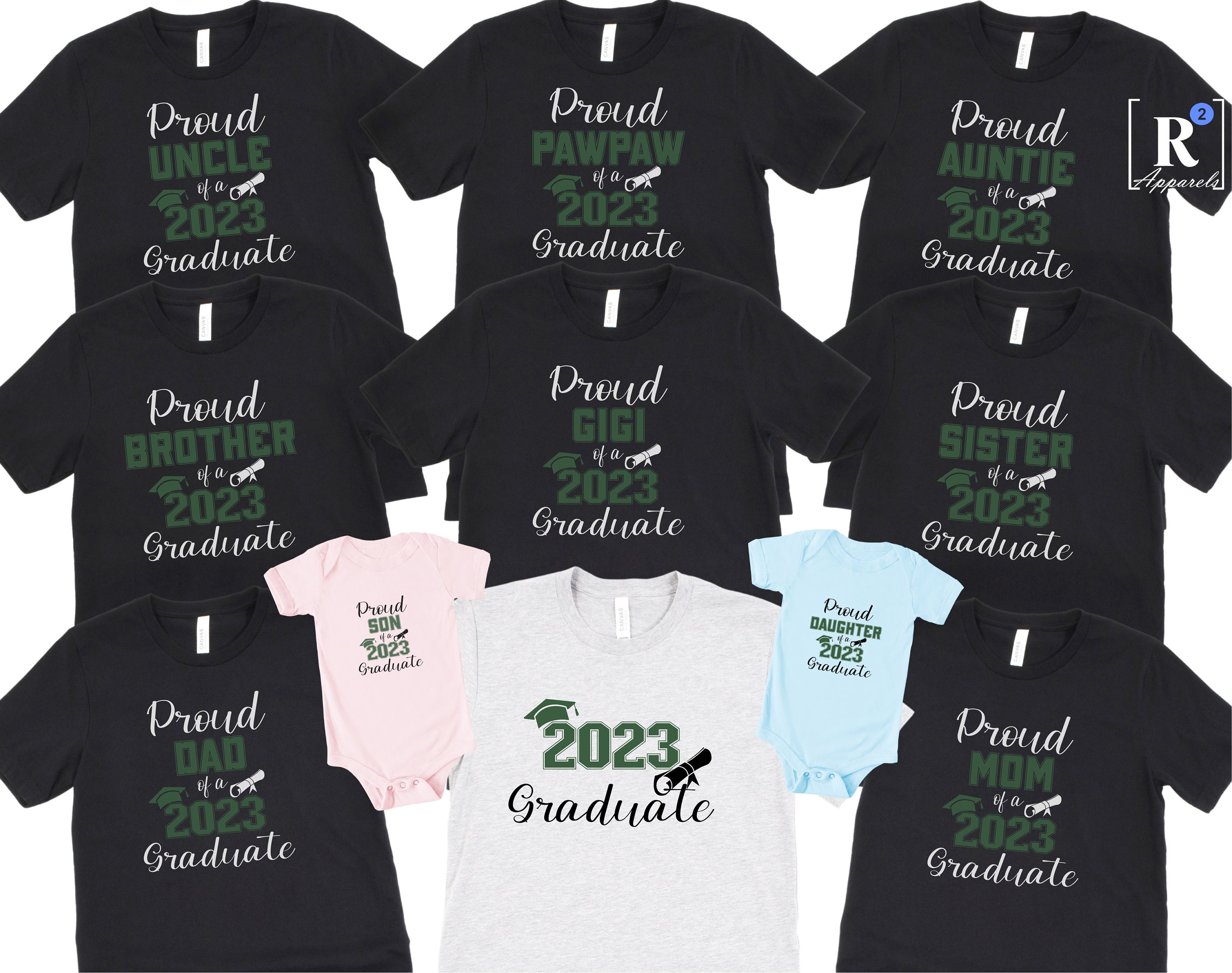Custom Family Graduation Shirts, Graduate 2024 Shirt, Proud Mom Dad ...