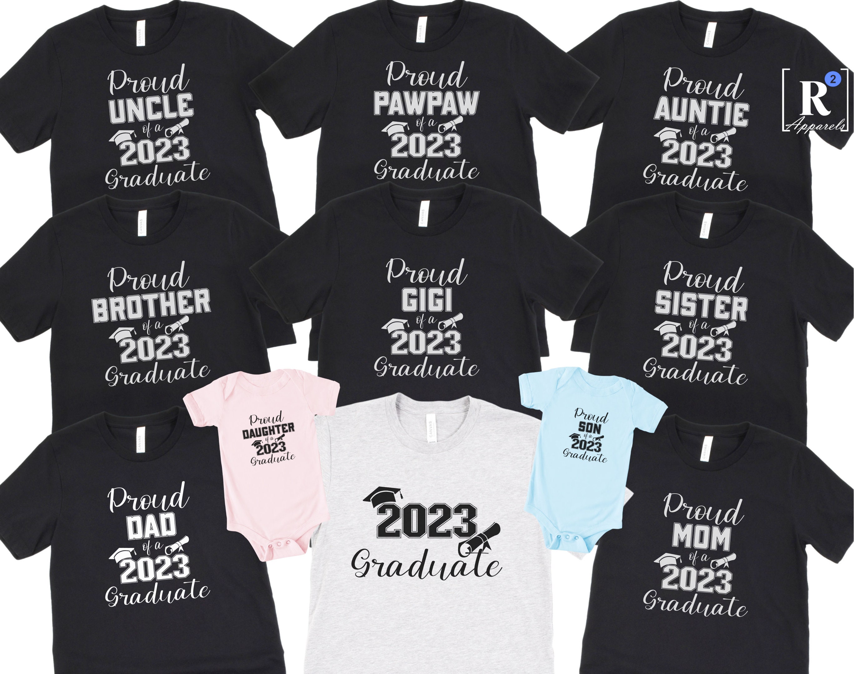 Custom Family Graduation Shirts, Graduate 2024 Shirt, Proud Mom Dad Shirt, Custom Graduation ...