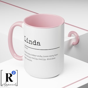 Personalized Name Definition Coffee Mug, Personalize Name Mug With Custom Definition, Custom ...