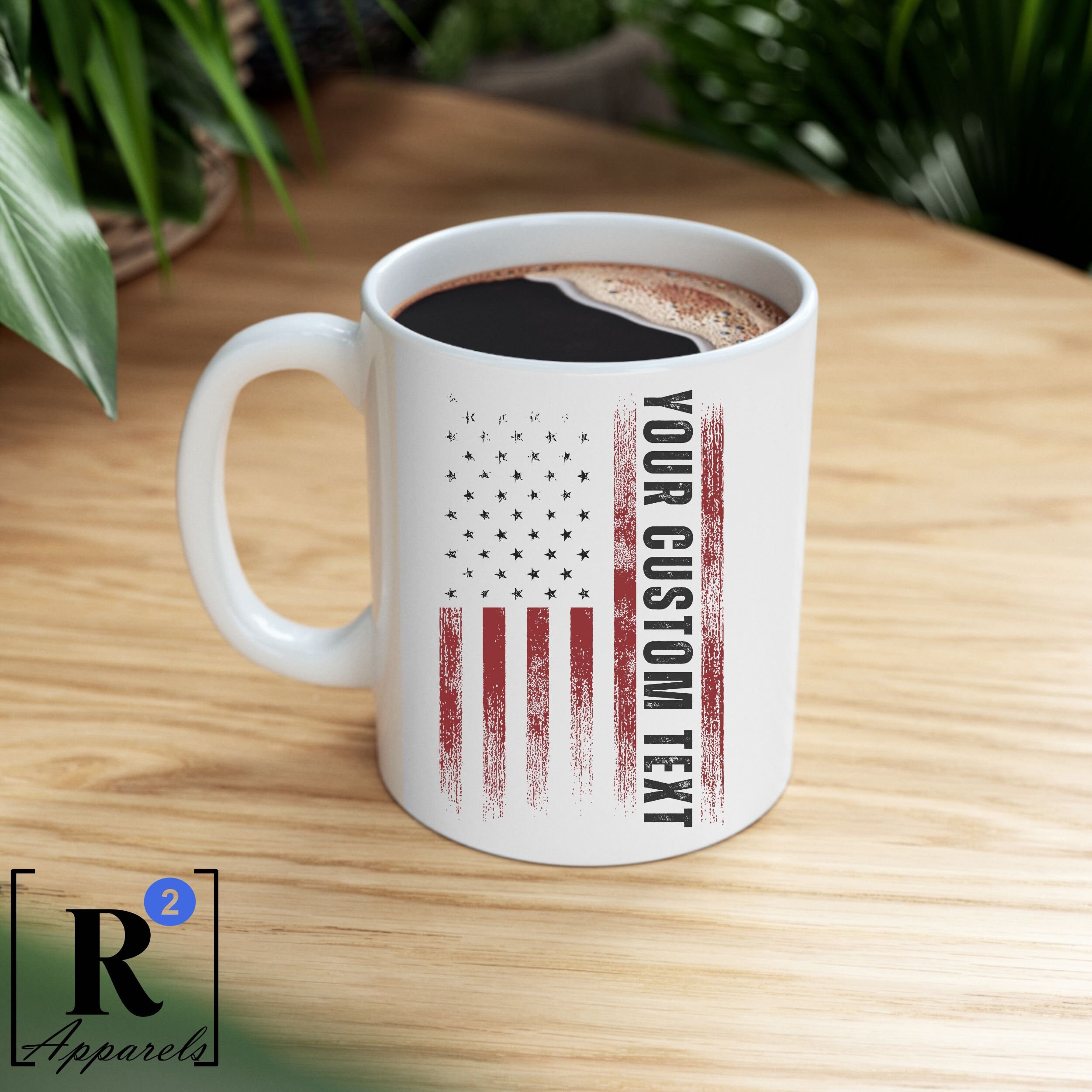 Personalized American Flag Mug, Patriotic Mug, American Flag Mug ...