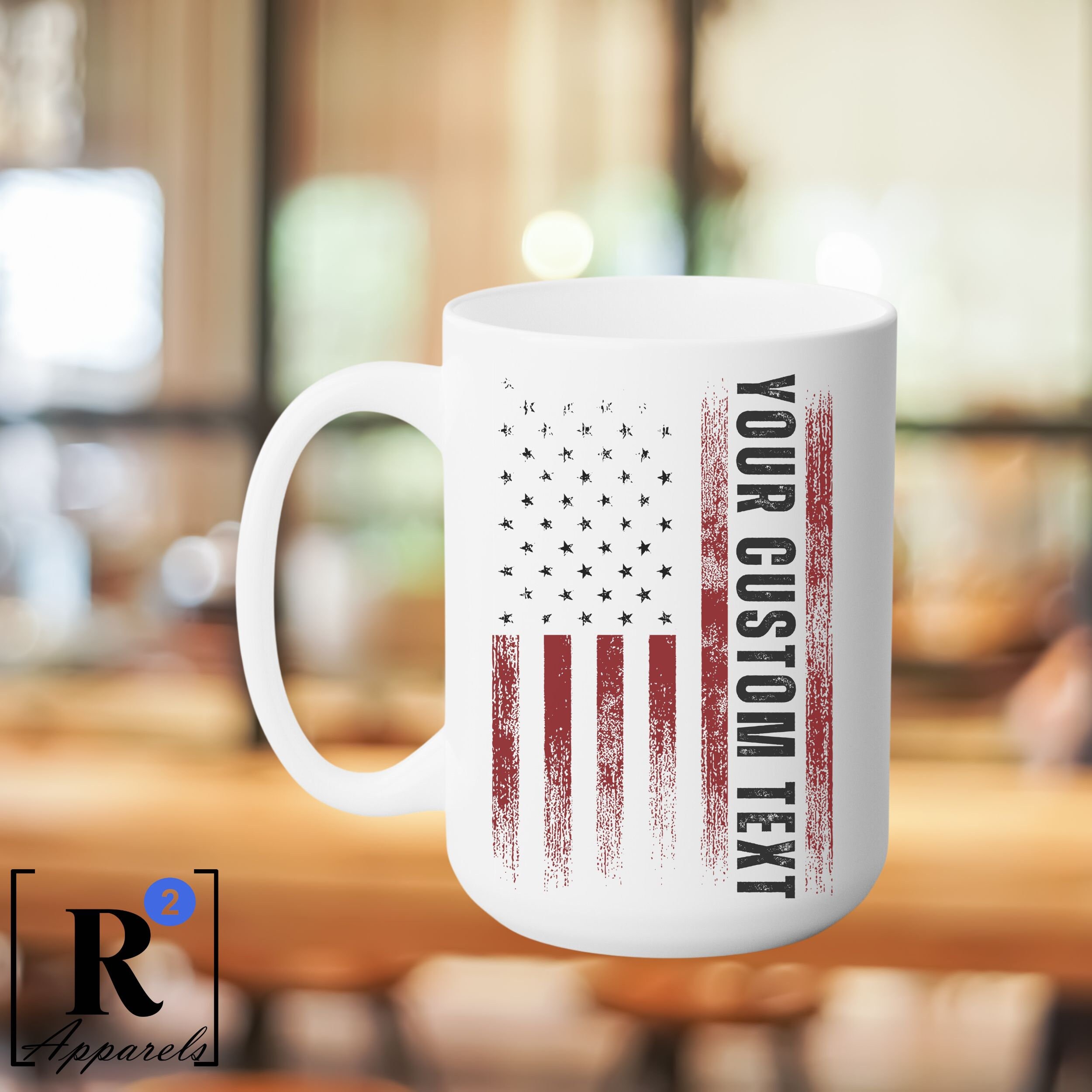 Personalized American Flag Mug, Patriotic Mug, American Flag Mug ...