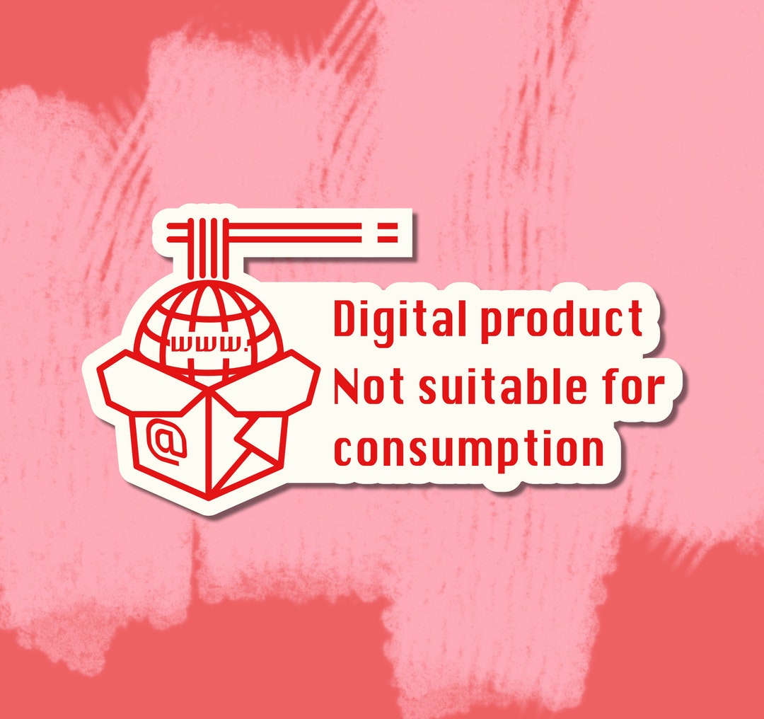 Digital Disclaimer, Laptop Sticker, Digital Sticker, Digital Download ...
