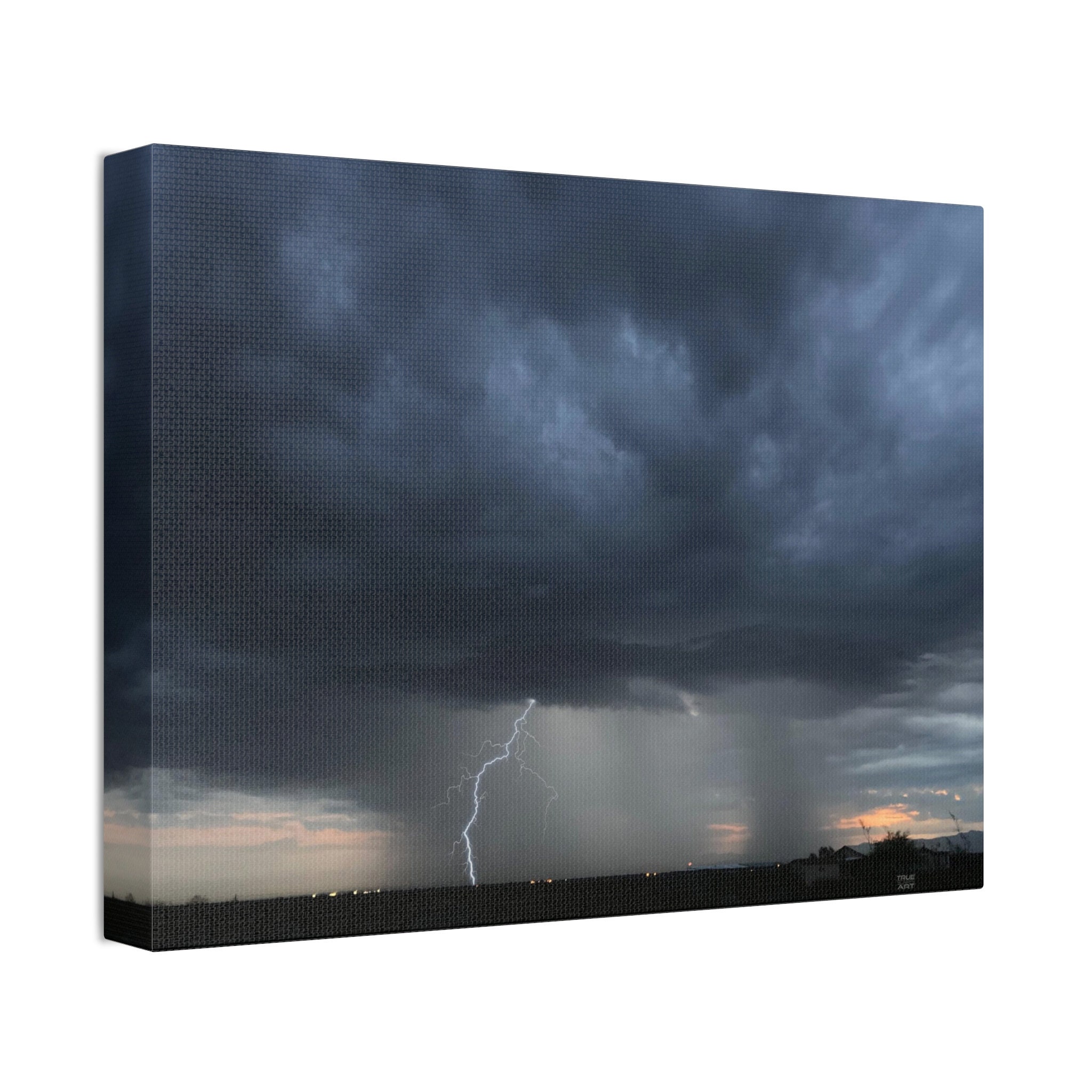 Desert Lightning, Rain Columns, Monsoon Lighting From a Thunderstorm ...