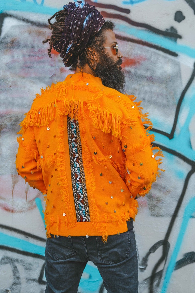 Bohemian Berber Handmade Boho Jacket Unisex Eco Friendly - Etsy