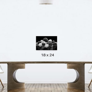 Berry Good Black and White Canvas Print Glossy Living Room Bedroom ...