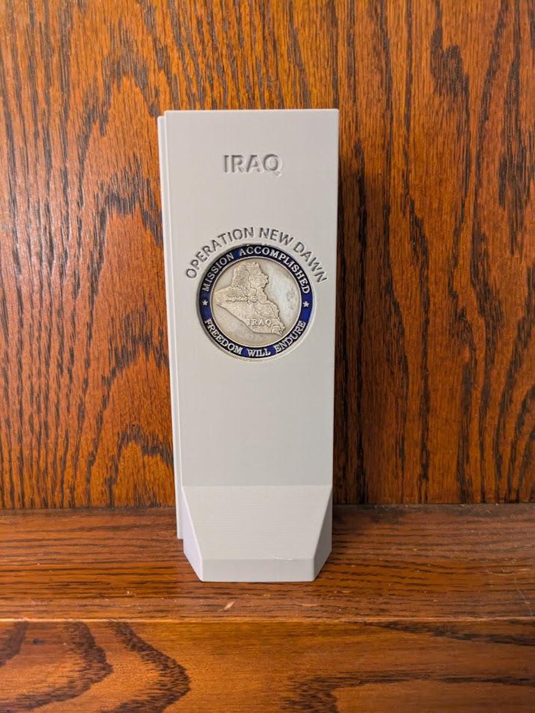 Operation New Dawn Mini T-wall Display With Challenge Coin - Etsy