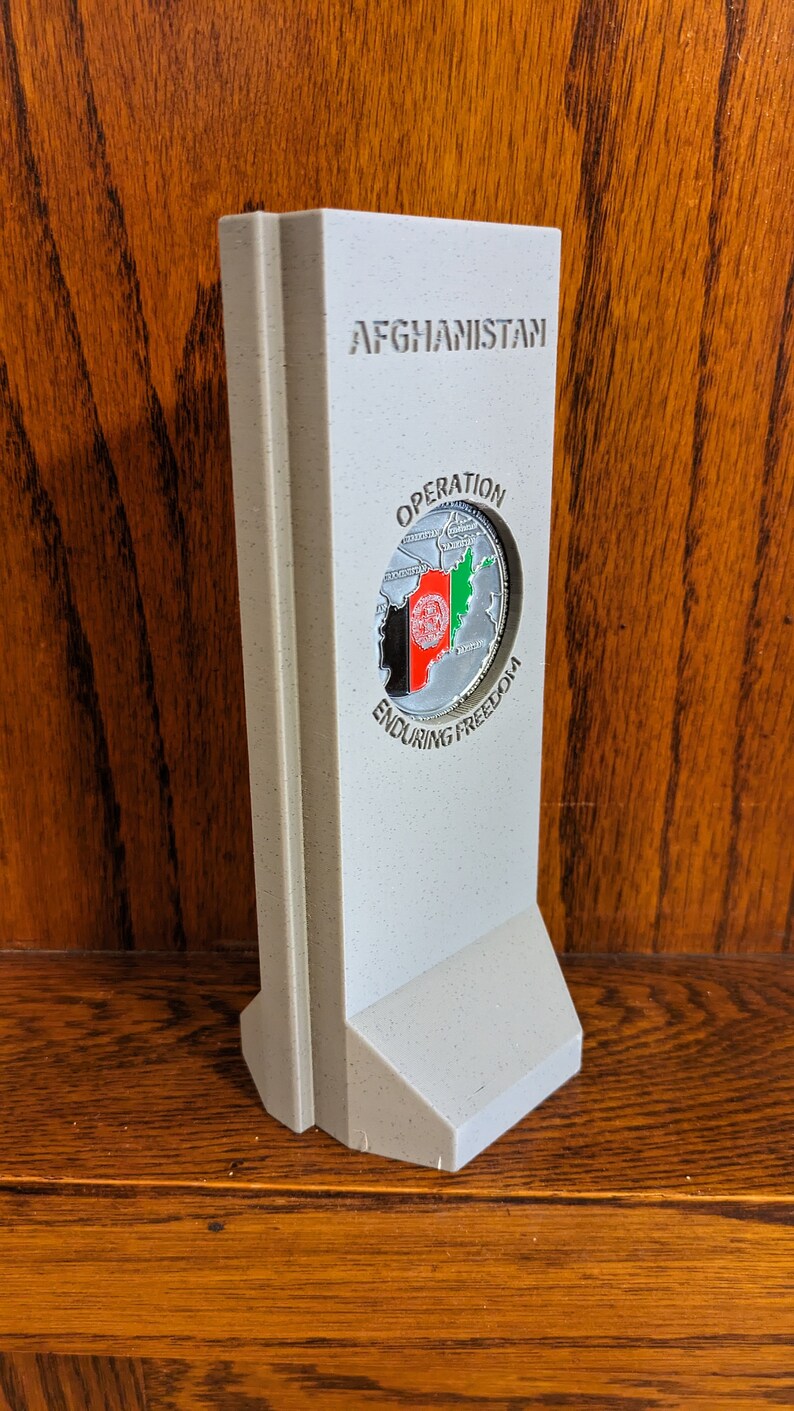 Operation Enduring Freedom Mini T-wall With Afghanistan Challenge Coin ...