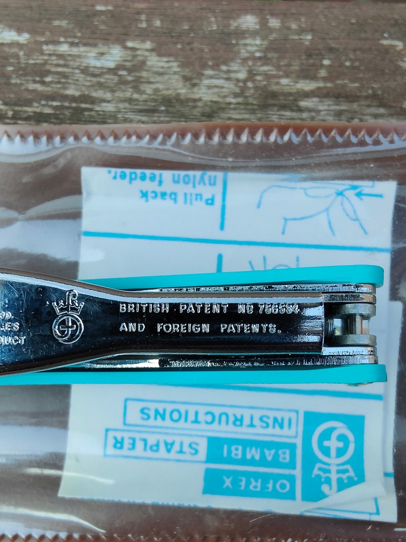 Vintage Retro Ofrex Bambi Stapler & 1 Box Staples - Etsy