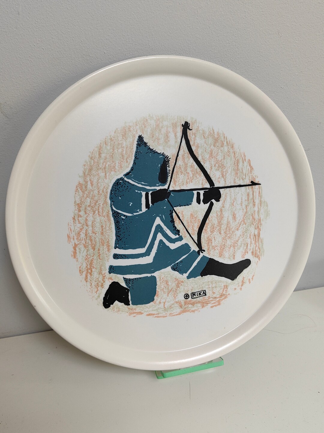 Inuit Design by Mika Ornamold Plastic Tray Plate - Etsy