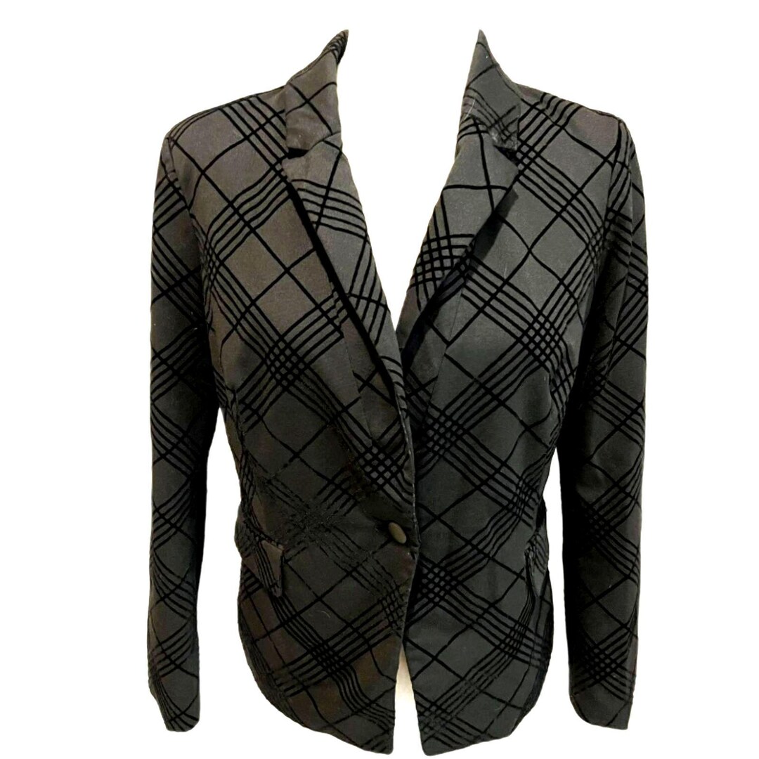Jules & Leopold Black Stripe One Button Blazer Size Large - Etsy