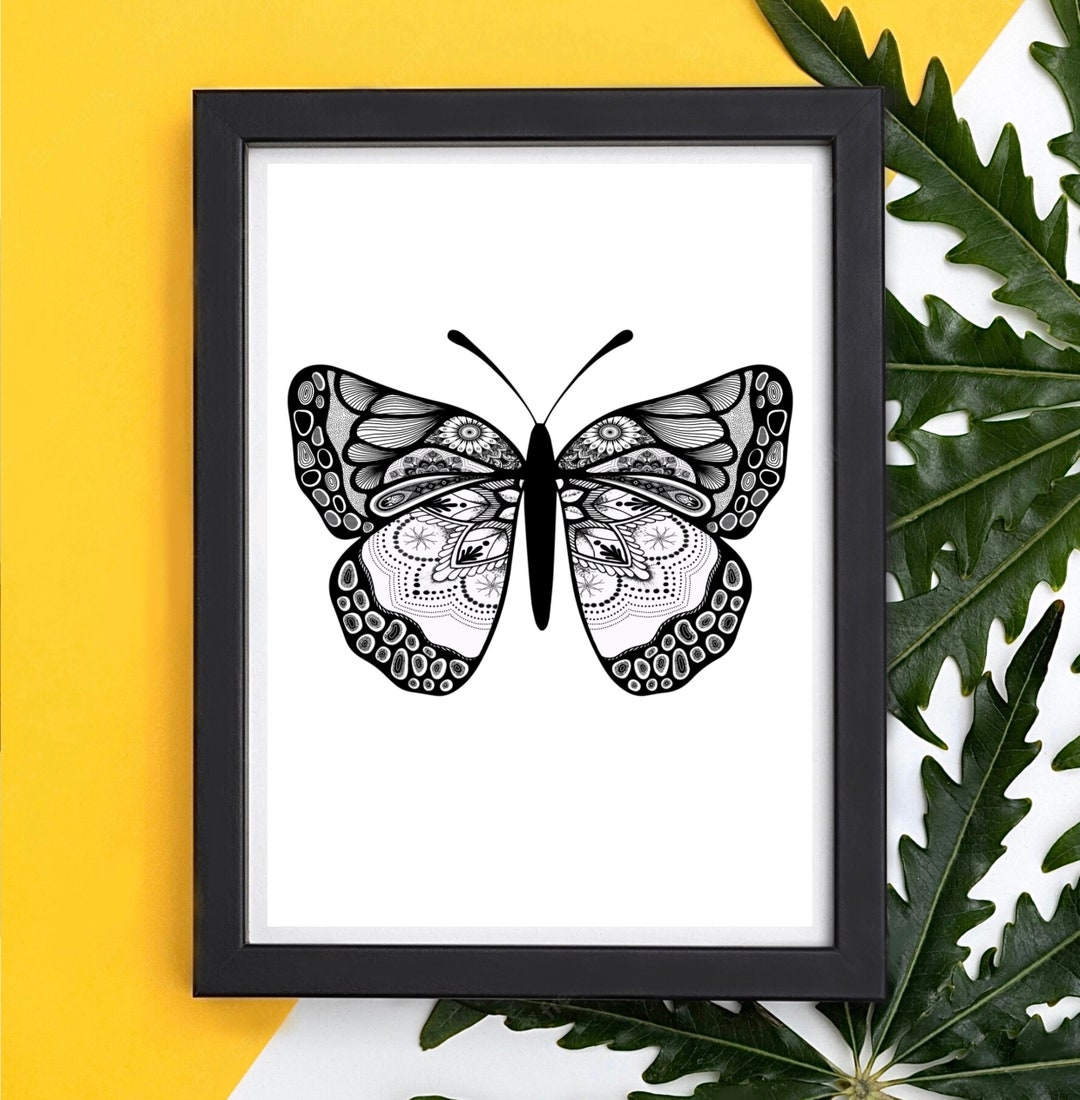 Butterfly Digital Print, Butterfly Poster, Printable Poster, Butterfly ...