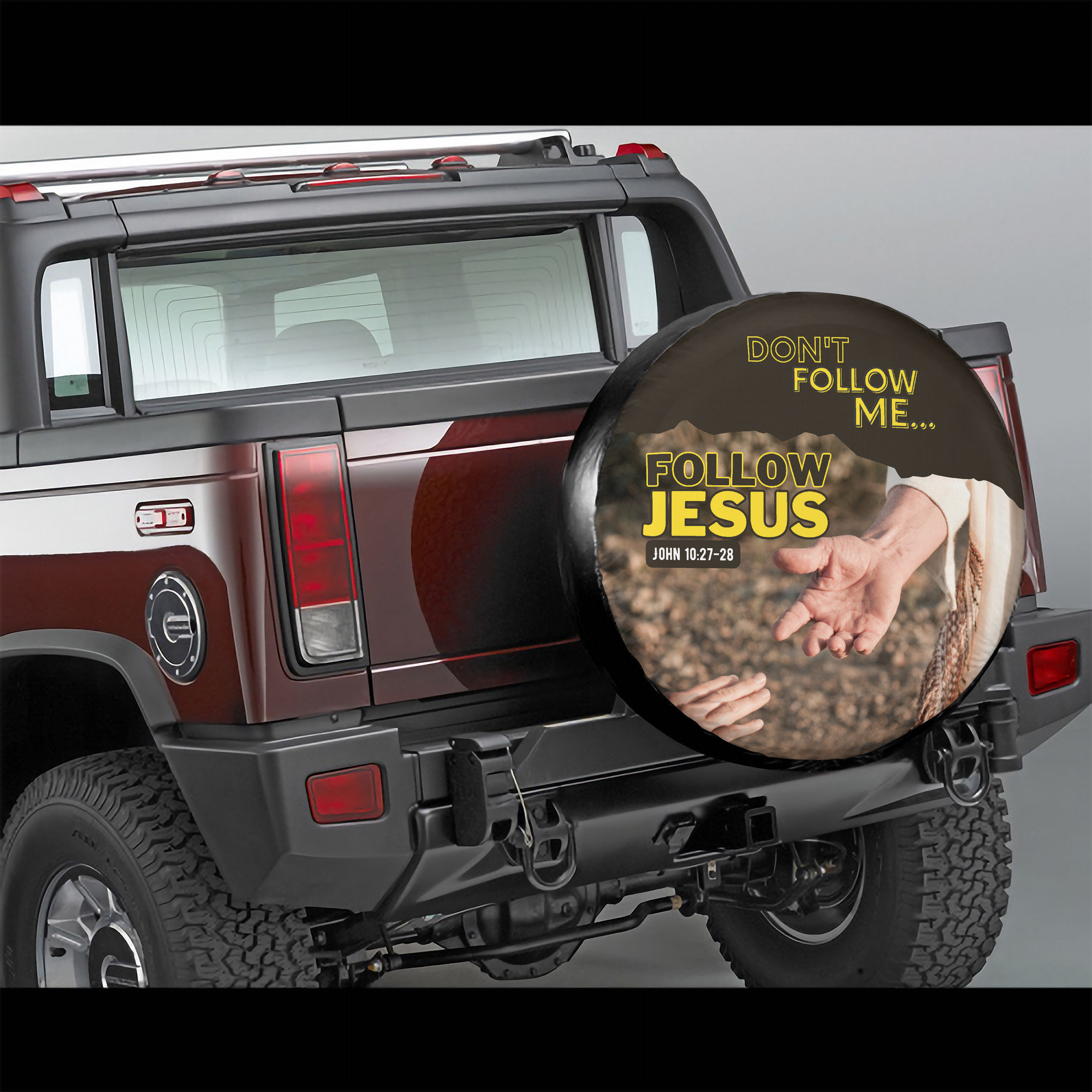 Follow Jesus Tire Cover Christian Tire Cover/accessory Available in ...