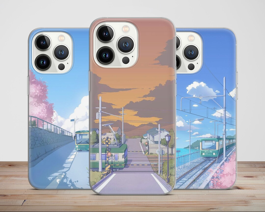 Lo-fi Anime Aesthetic Road Phone Case for iPhone 14 13 Pro Max 12 11 X ...