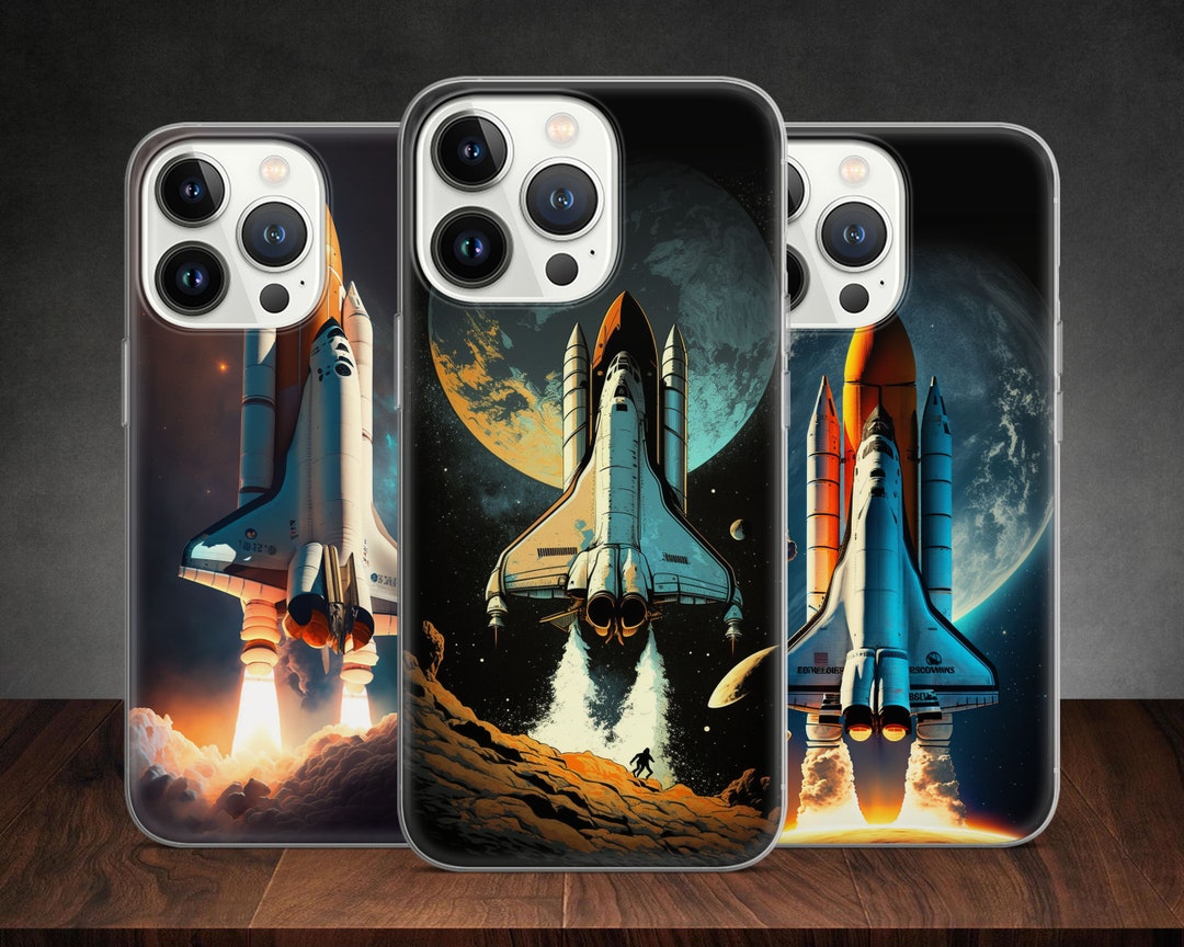 Space Shuttle Ship Rocket Sci-fi Phone Case for iPhone 14 13 Pro Max 12 ...