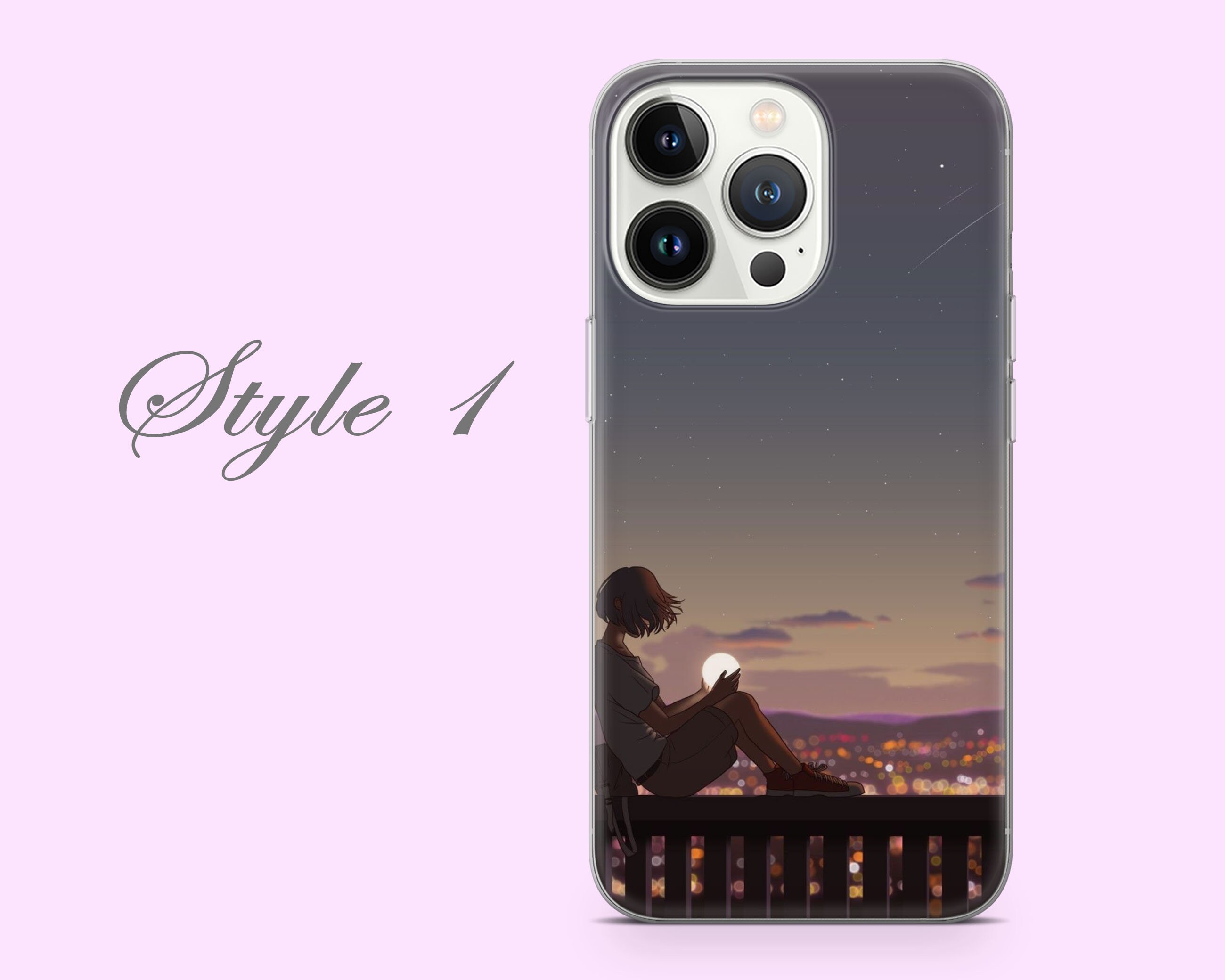 Lo-fi Anime Aesthetic Lonely Girl Phone Case for iPhone 14 13 - Etsy