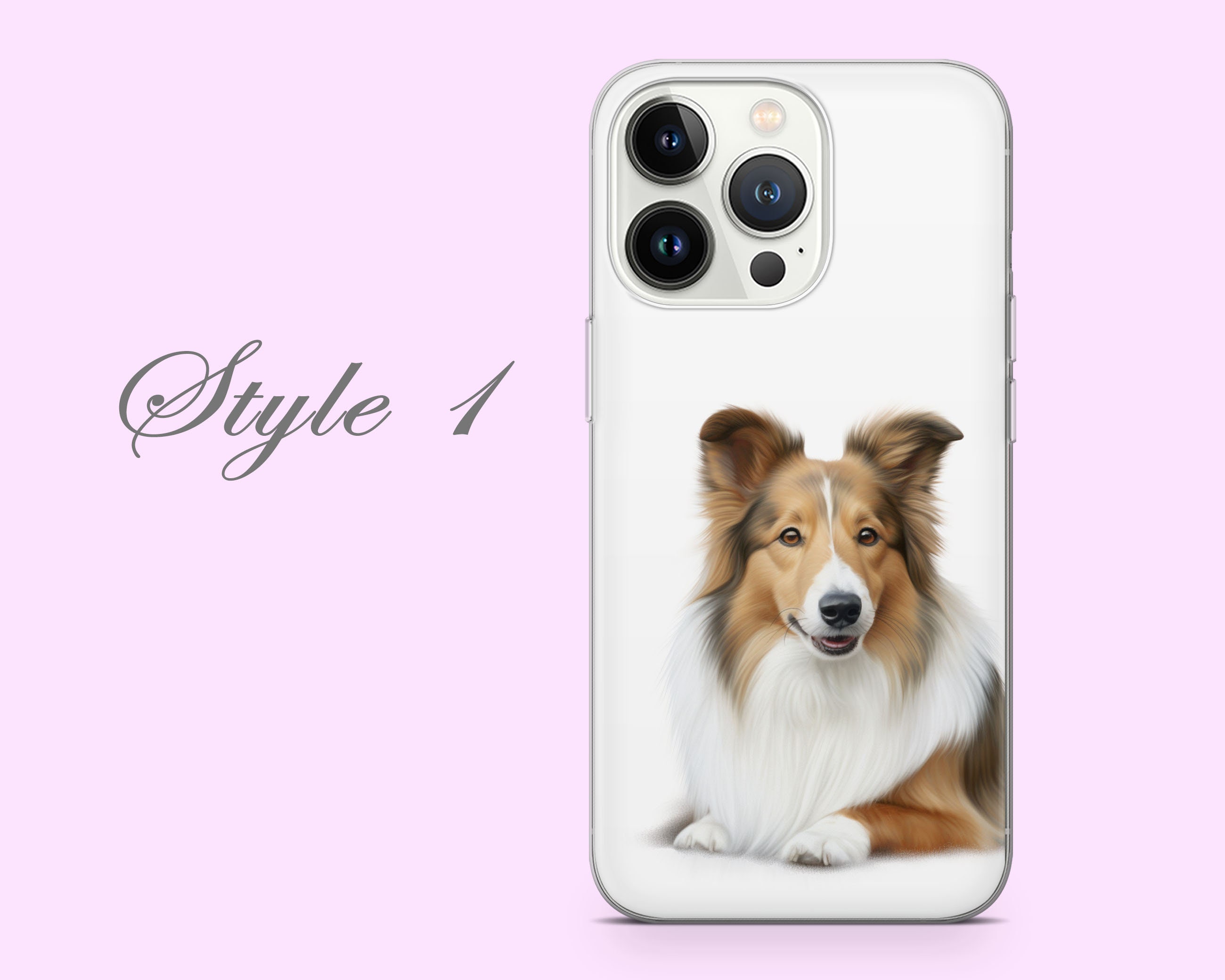 Shetland Sheepdog Collie Dog Pet Adorable Funny Art Phone Case - Etsy ...