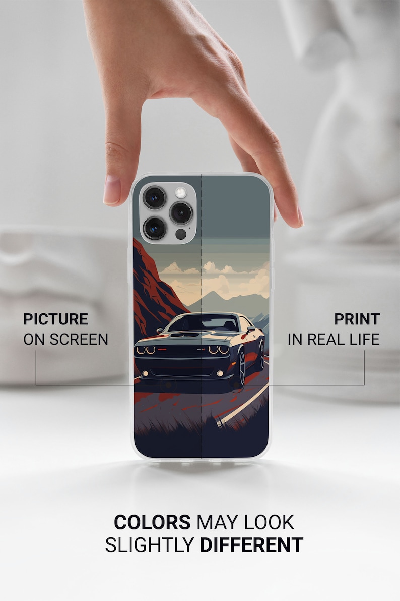 Challenger SRT Hellcat American Muscle Car Art Phone Case for - Etsy