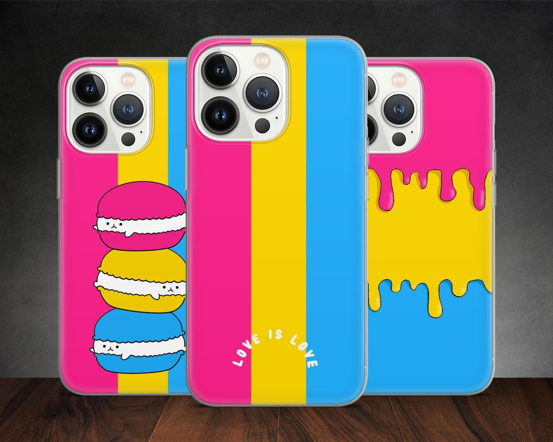 LGBTQ+ Pansexual Flag Art Love Pride Phone Case for iPhone 14 13 Pro ...