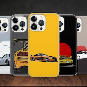 Japanese RX7 Drift JDM Classic Sports Car Art Phone Case for iPhone 14 ...