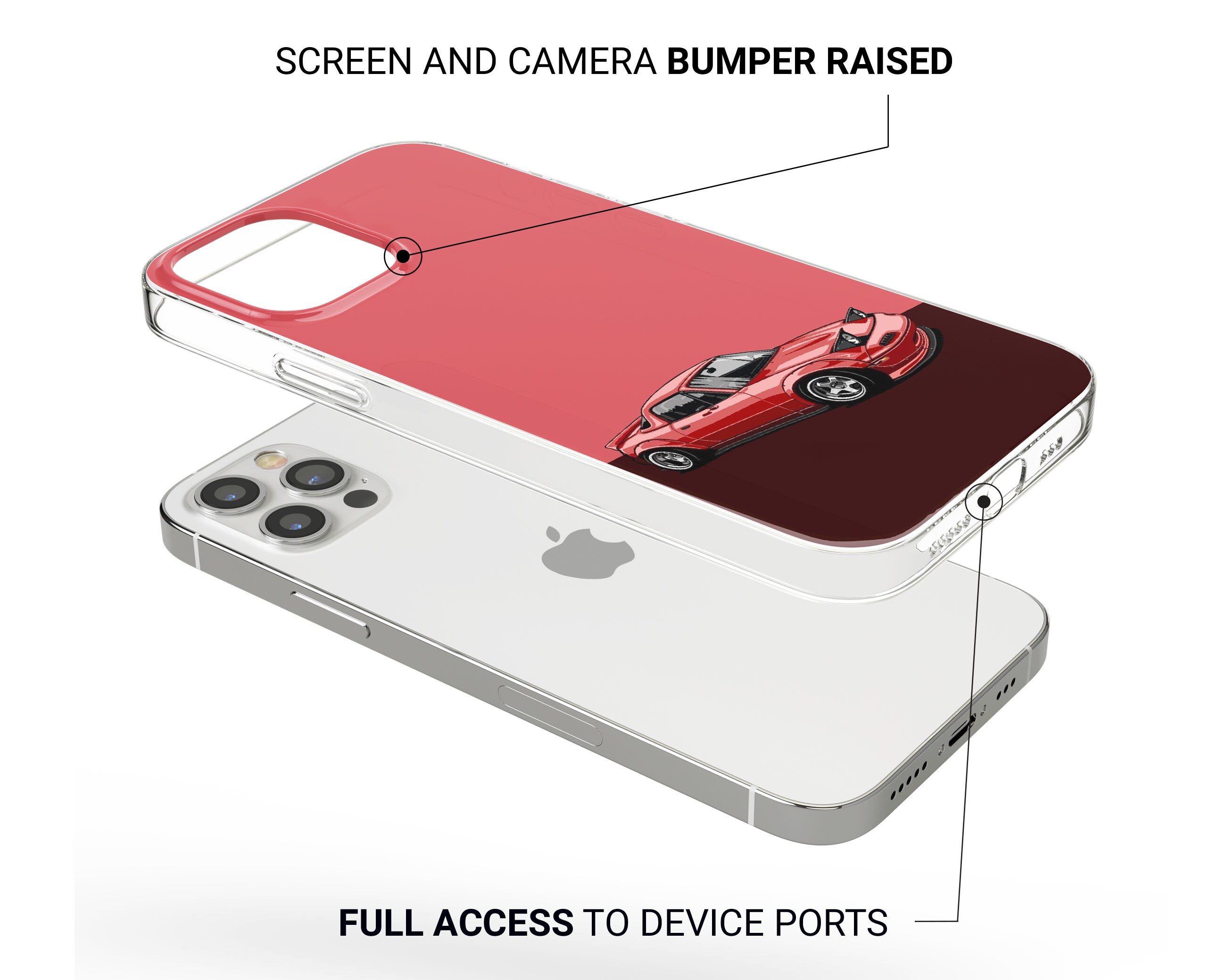 Japanese Miata Gtr Drift Cars JDM Phone Case for iPhone 14 13 Pro Max ...