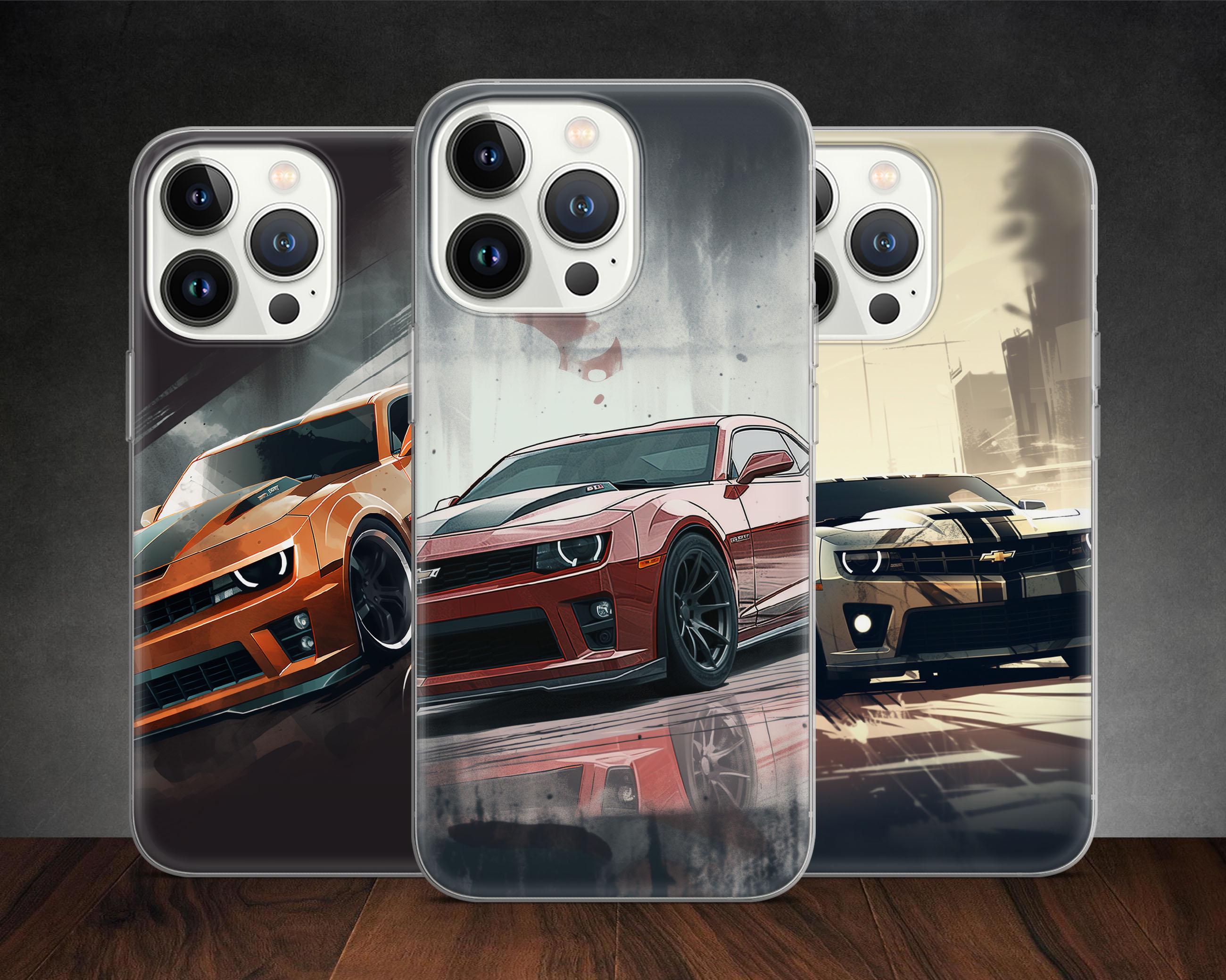 Chevy Camaro ZL1 American Muscle Car Art Phone Case for iPhone 16 15 ...