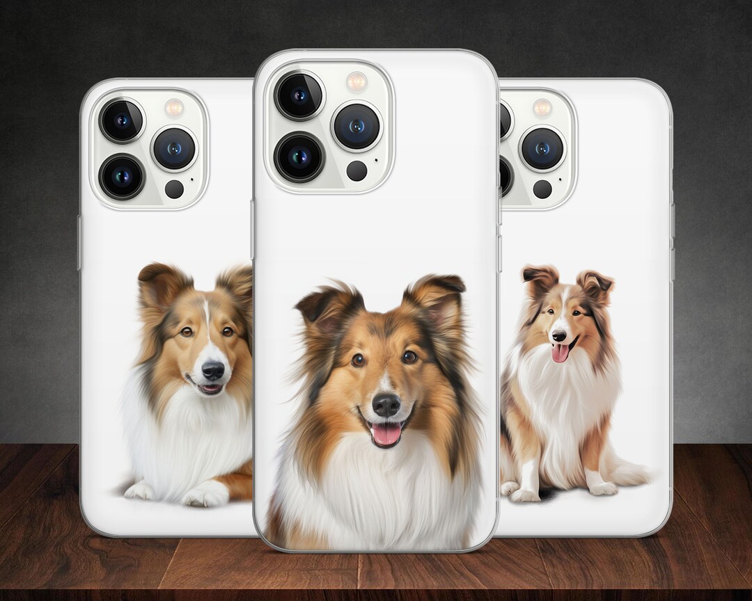 Shetland Sheepdog Collie Dog Pet Adorable Funny Art Phone Case for ...