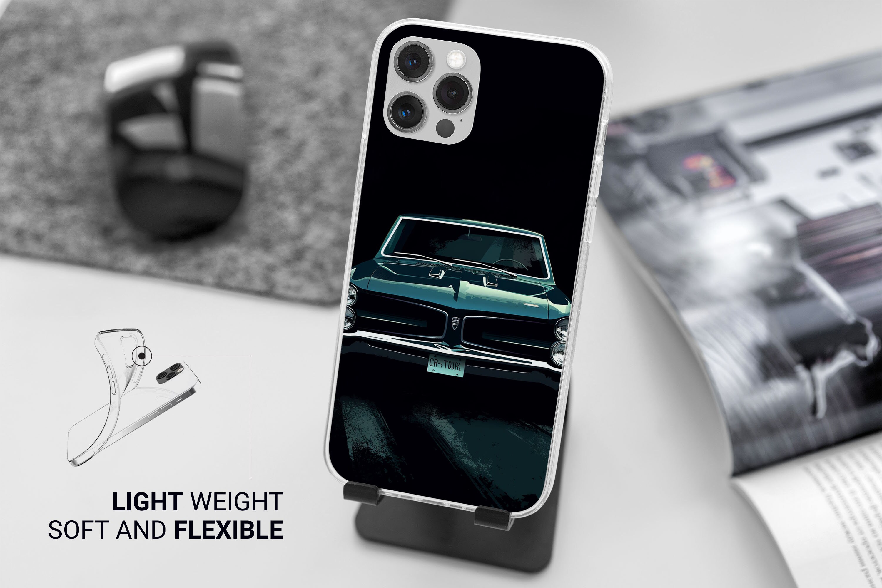 GTO 1964 Classic American Muscle Car Sports Car Phone Case for iPhone ...