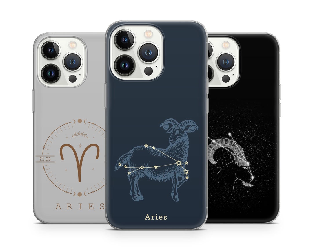 Aries Zodiac Sign Astrology Stars Phone Case for iPhone 15 14 13 Pro ...