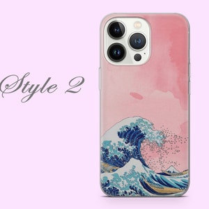 The Great Wave off Kanagawa Lo-fi Anime Japan Phone Case for iPhone 14 ...