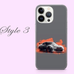 Legendary JDM GTR R35 Art Japanese Drift Car Phone Case for iPhone 15 ...