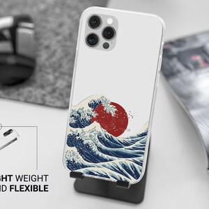 The Great Wave off Kanagawa Lo-fi Anime Japan Phone Case for iPhone 14 ...
