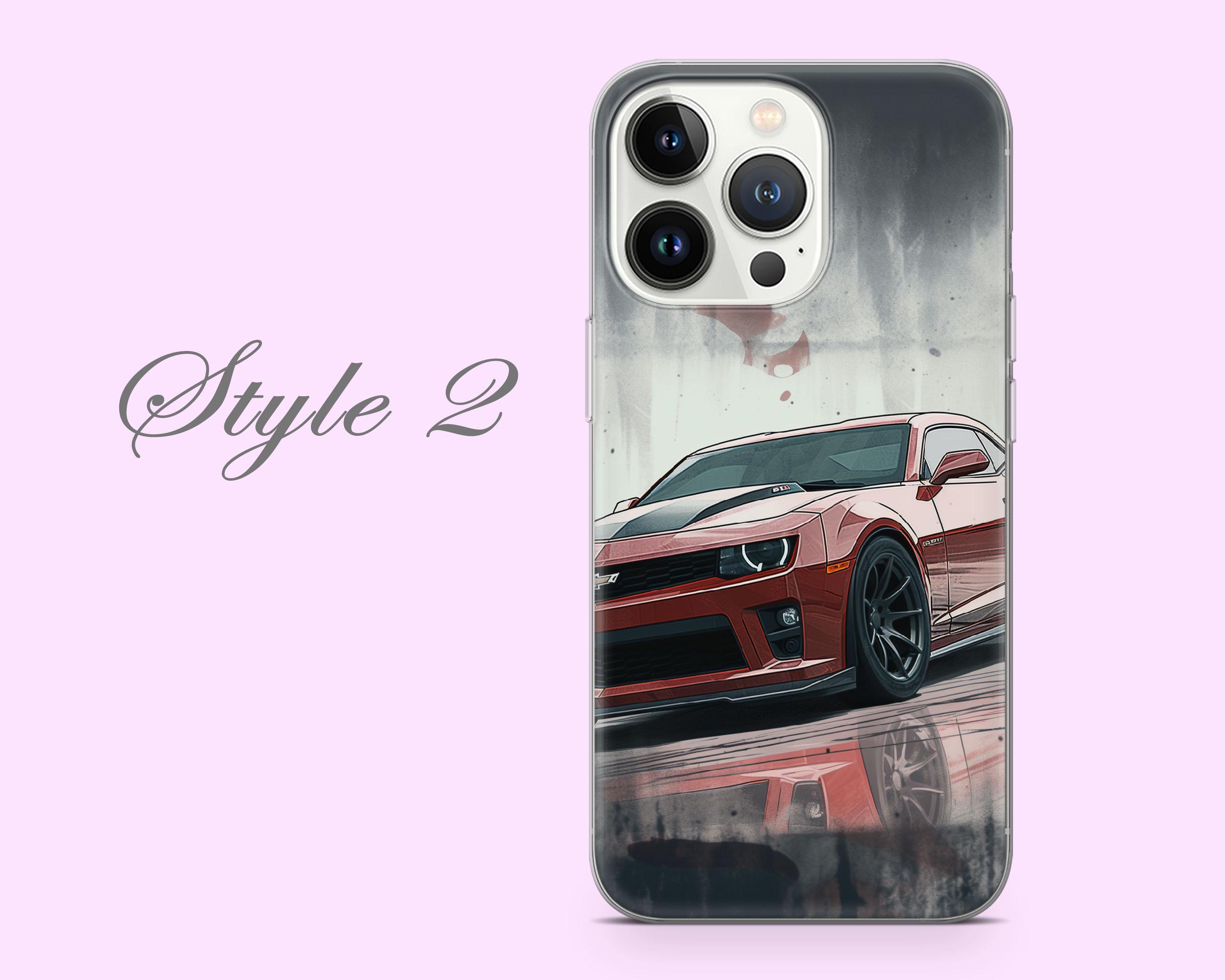 Chevy Camaro ZL1 American Muscle Car Art Phone Case for iPhone 16 15 ...