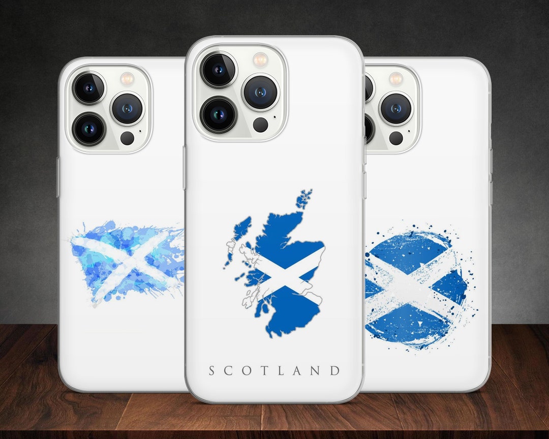 Scotland Country Flag Patriot Print Map Emblem Phone Case for iPhone 14 ...