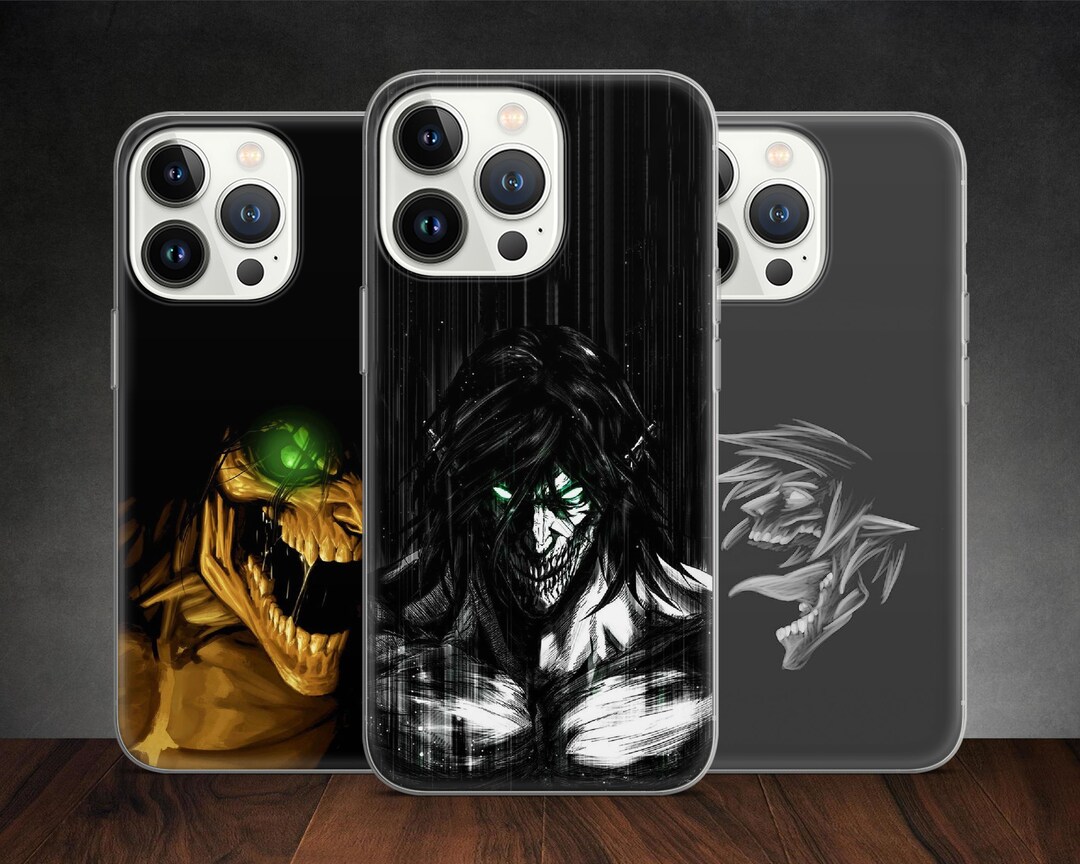 Titans Anime Eren Attack Titan Mikasa Armin Levi Phone Case for iPhone ...
